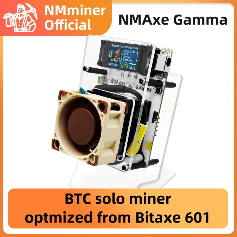 NMAxe Gamma оптимизированный Bitaxe 601 гамма NMMiner Официальный BM1370 ASIC BTC Solo Lottery ...