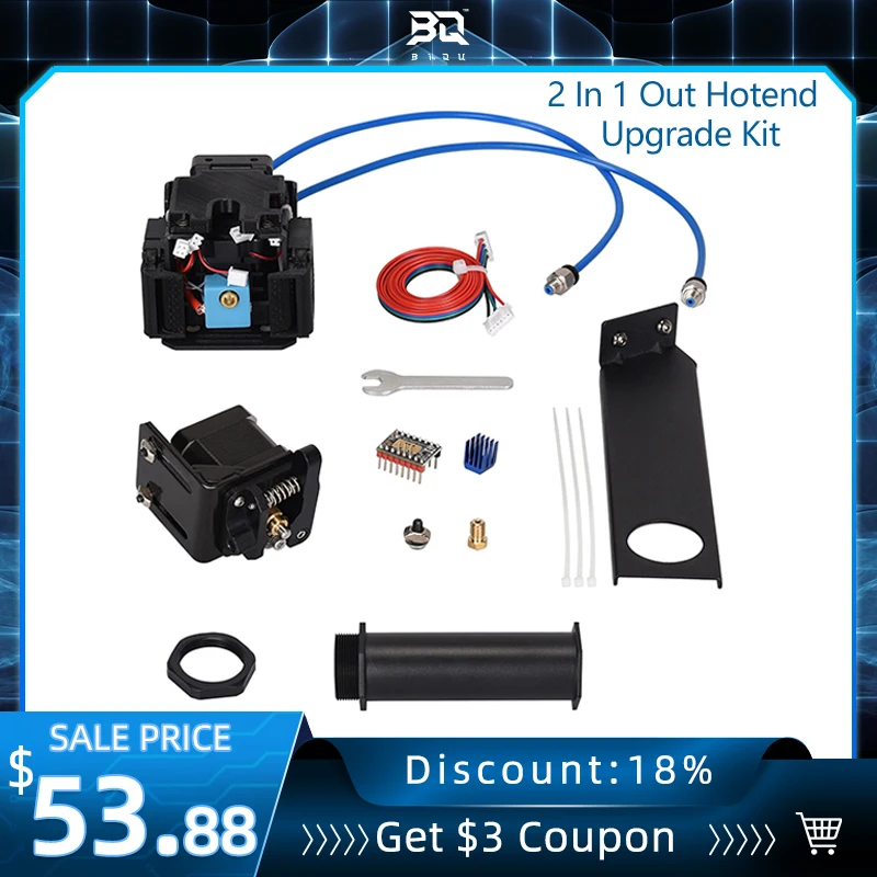 Biqu 2 In 1 Out Dual Color Hotend Upgrade Kit 3D Printer Extrusion Head ...