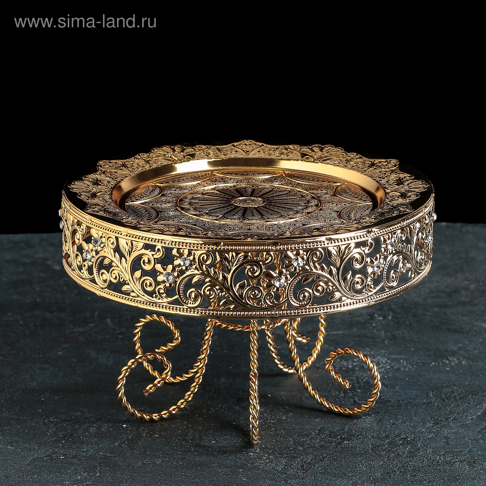 Тортовница, 25x15 см, цвет металла золотой | AliExpress