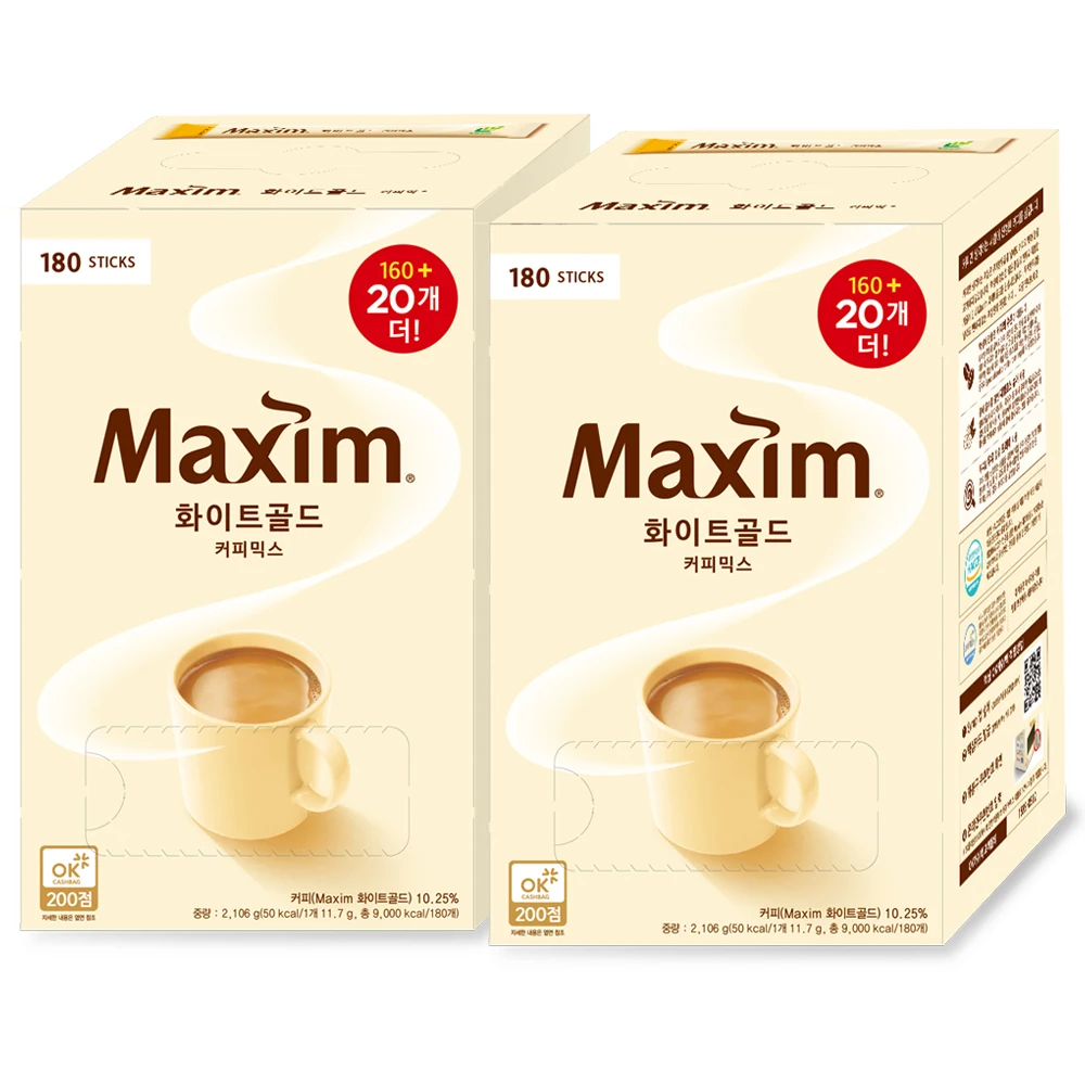 Maxim White Gold Coffee Mix 180T x 2 Всего 360T | AliExpress