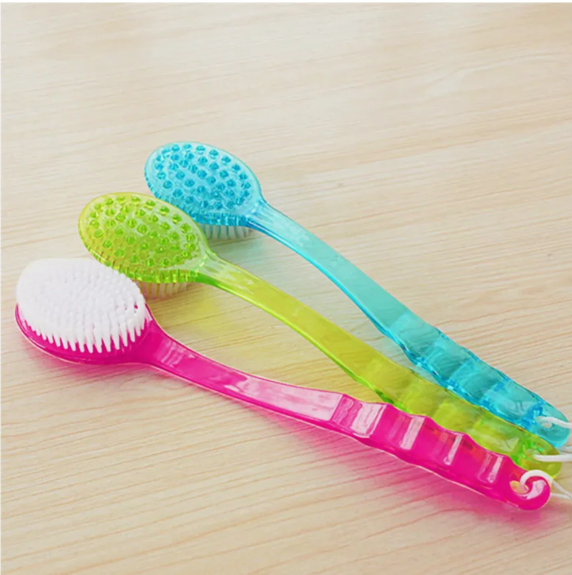 Щетка для душа Мочалка для спины Щетки с ручкой Отщелушивающий массажер для тела Отшелушивающая