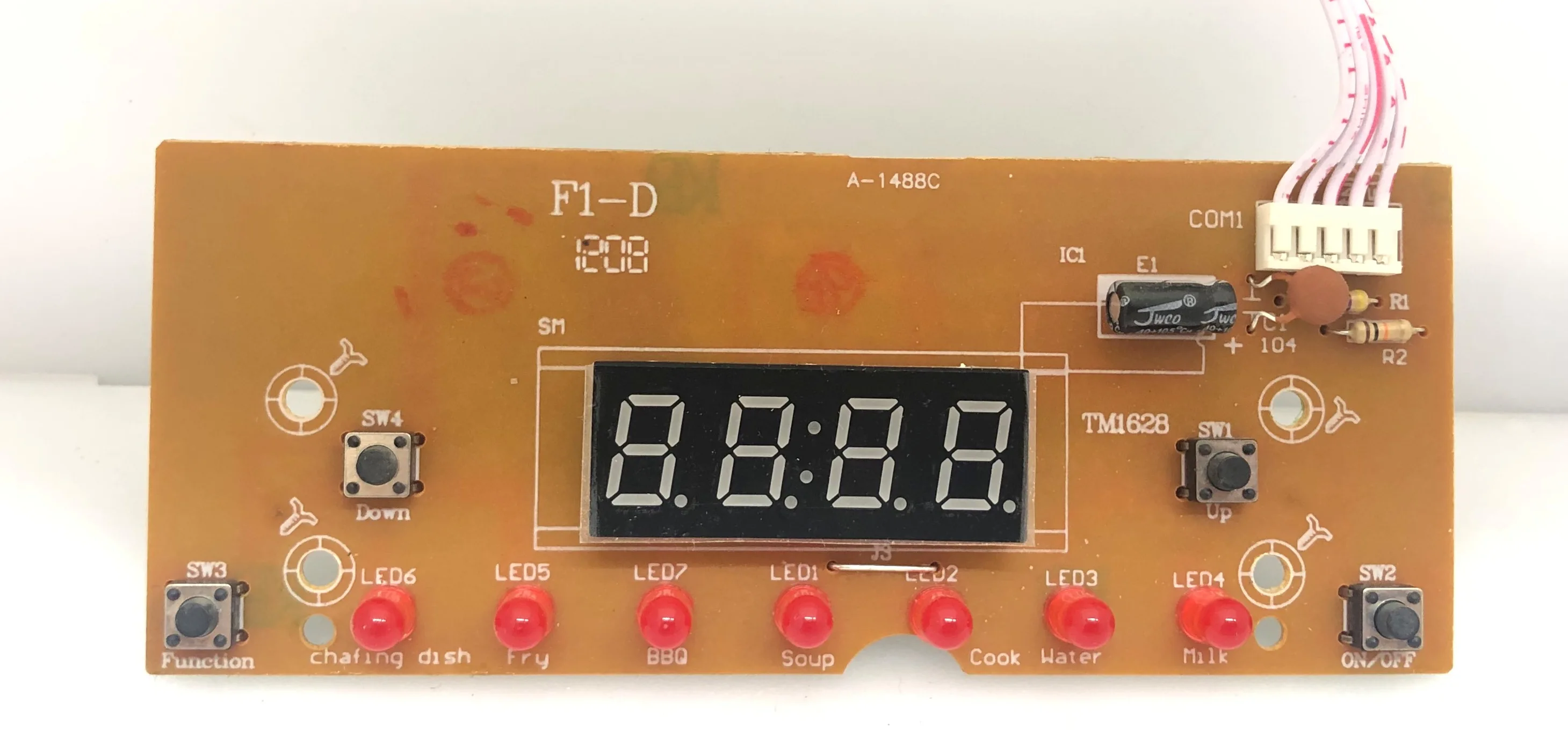 Плата управления A-1488C TM1628 для индукционной плиты TESLER PI-13 ...