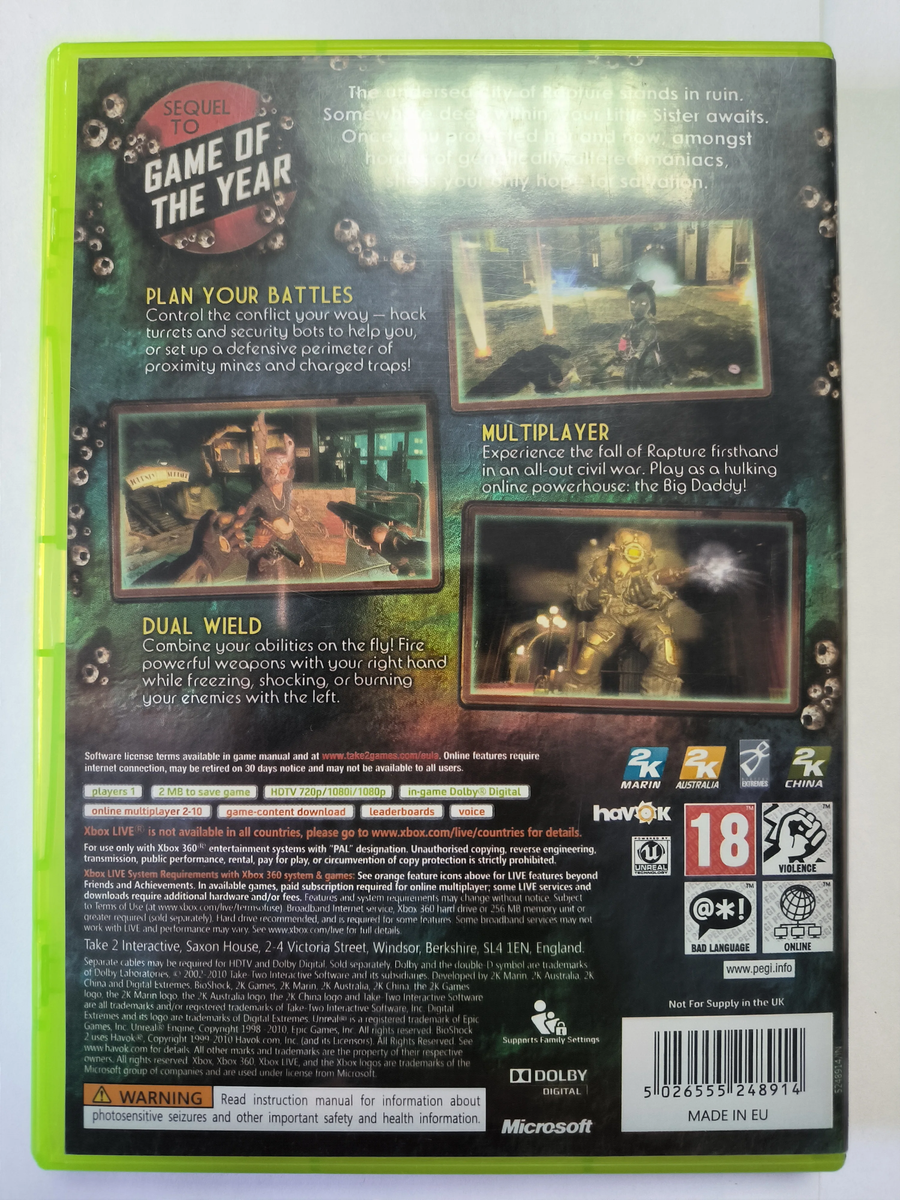 Bioshock 2 xbox 360 store