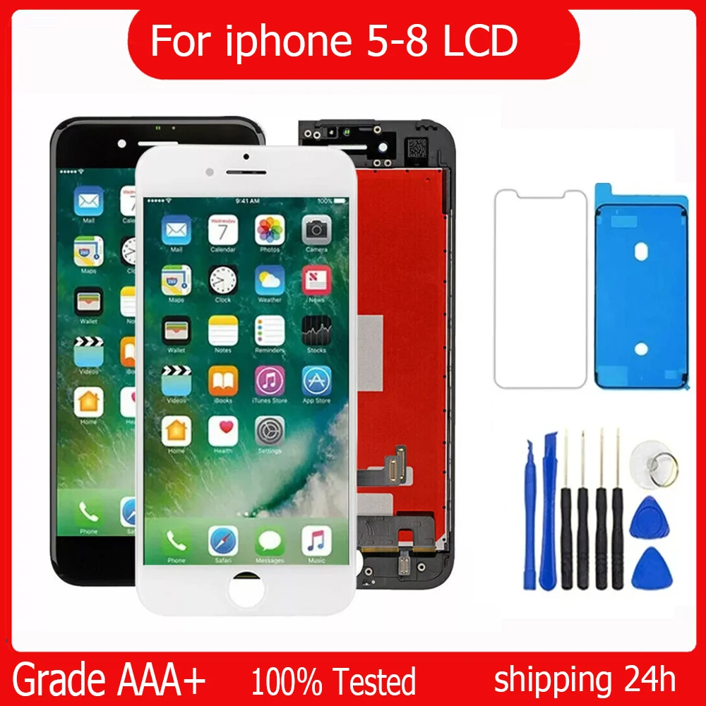 Высококачественный ЖК-дисплей Для iPhone 6, 7, 8, 6S Plus С Заменой ...