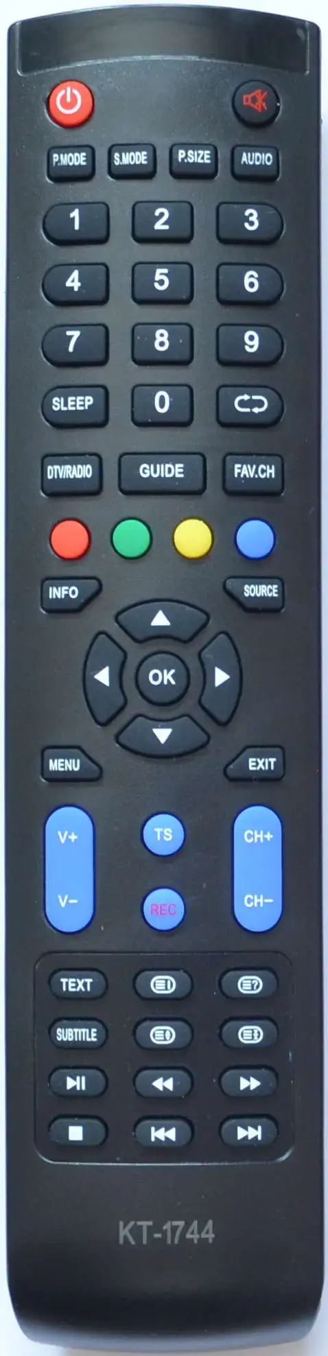 пульт Dexp KT-1744 для телевизора F24E7000M, F40F7000M, F40D7100M, F43E7000M, H24E7000M ...