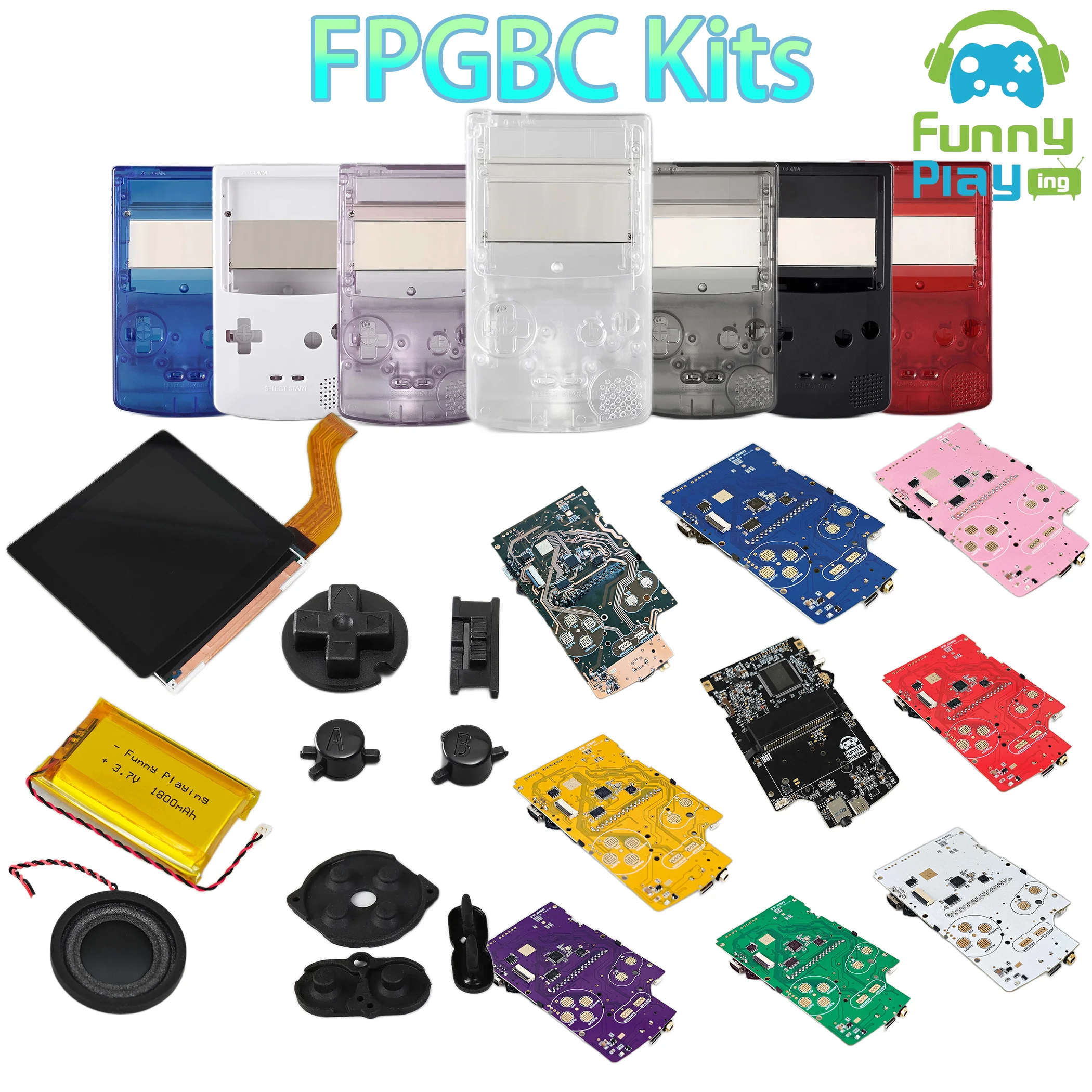 Замена FPGBC для Gameboy Color GBC, комплект игровой консоли, сменный ...