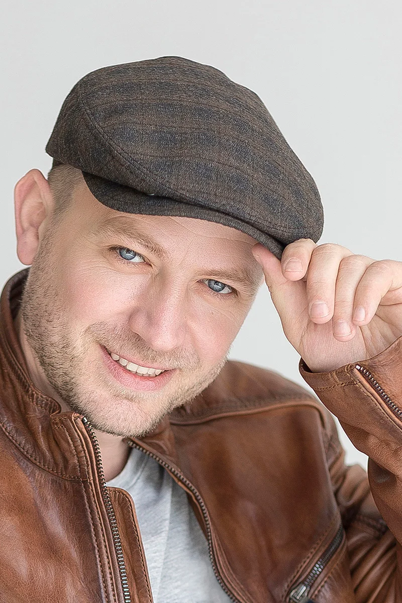 Мужская кепка-уточка реглан Denkor демисезонная, костюмная ткань ...