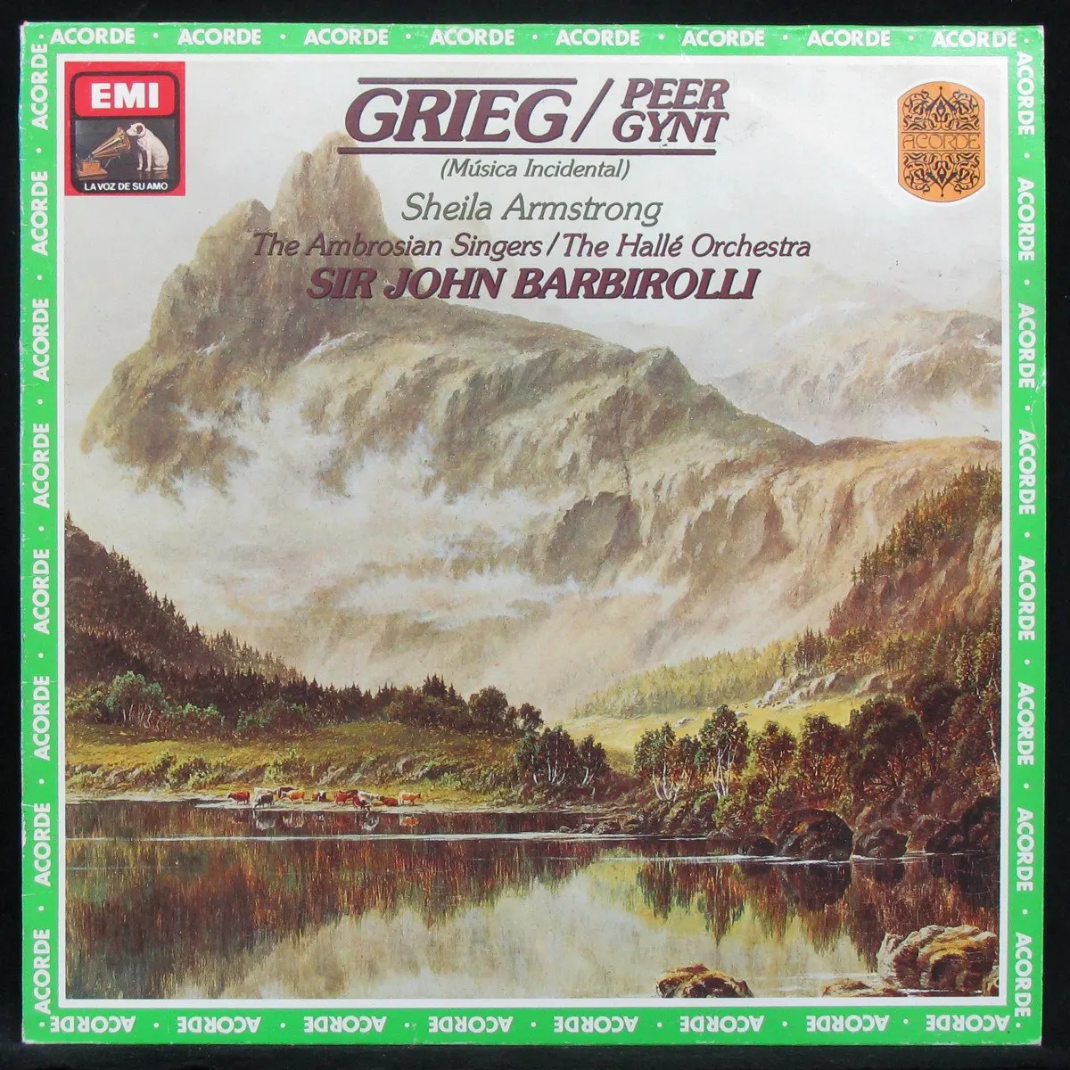 Виниловая пластинка Sir John Barbirolli – Grieg: Peer Gynt (Música ...