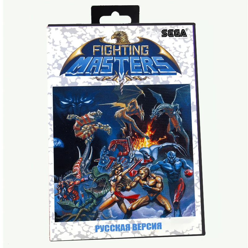 Картридж FIGHTING MASTERS Для приставки Sega Genesis Sega Mega Drive 16 ...