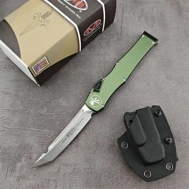 Microtech Halo 6 AUTO OTF Пружинный нож с выдвижным лезвием Рукоятка из ...