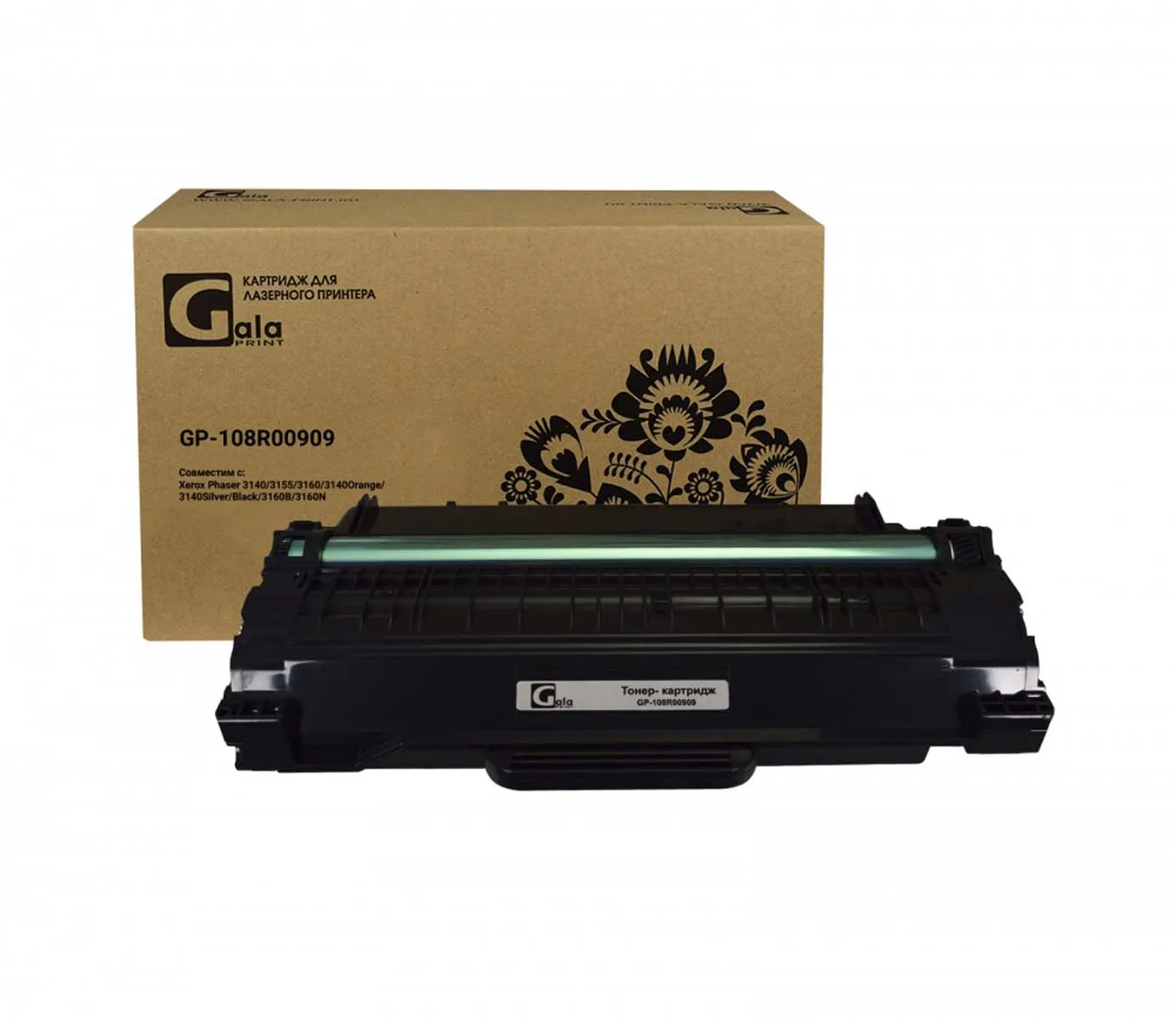 Картридж 108R00909 для Xerox Phaser 3140, 3155, 3160 2500 стр ...