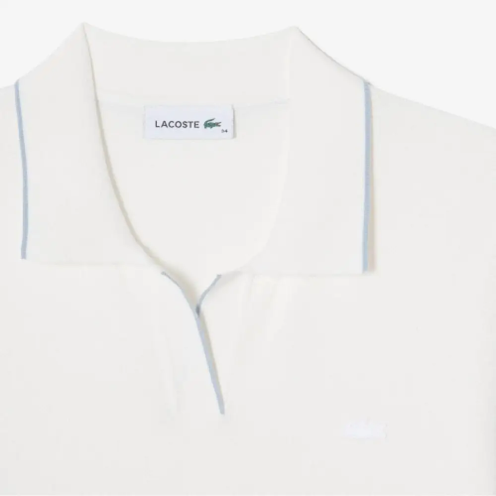 Женский свитер-поло LACOSTE Lecture Pique [темно-белый] | AliExpress