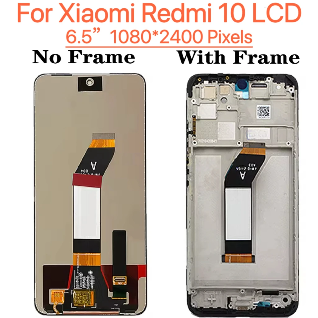 ЖК-дисплей 6,5 дюйма для Xiaomi Redmi 10 2022 21121119SG ...