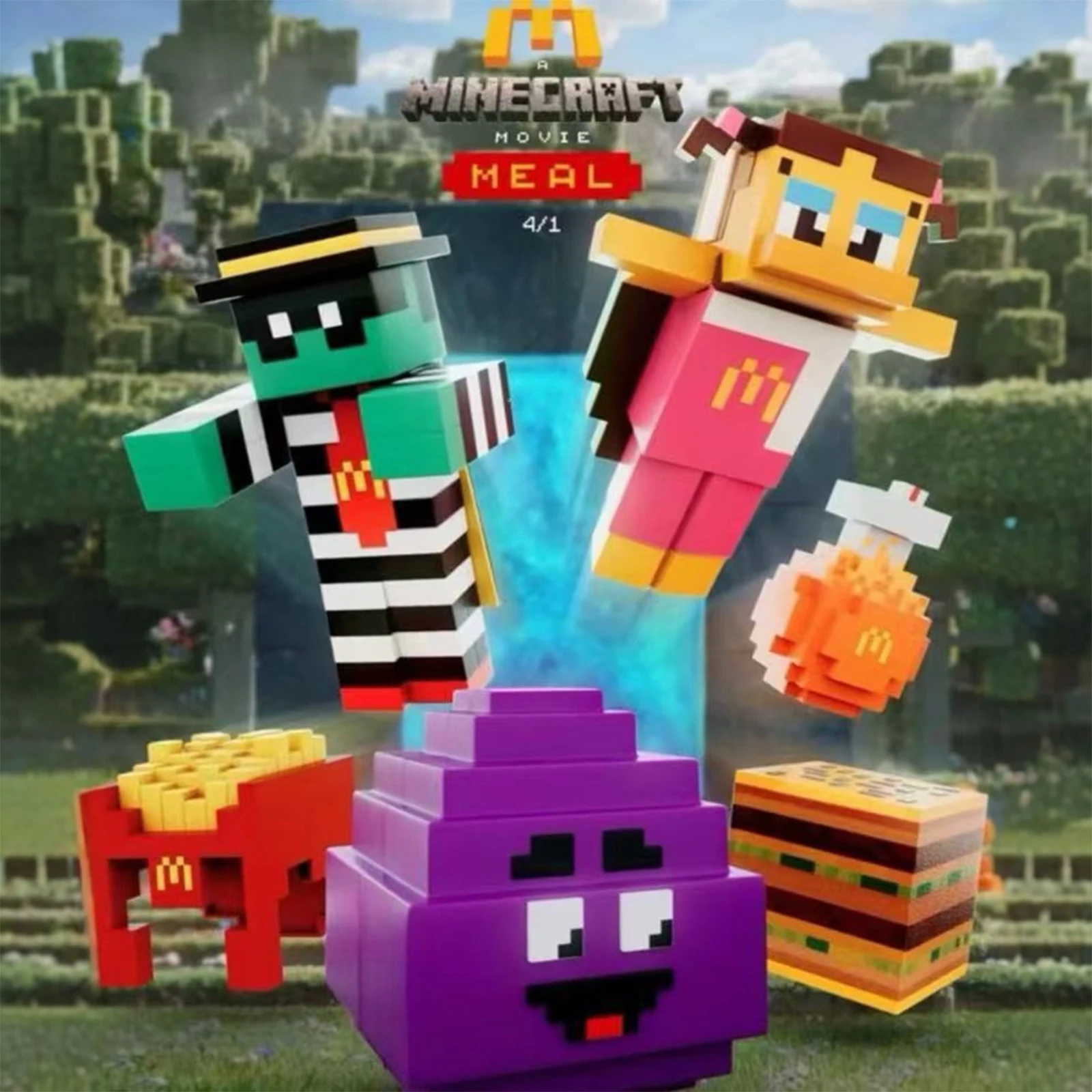 Игрушки для взрослых Happy Meal 2025: McDonald's Minecraft Полный набор ...