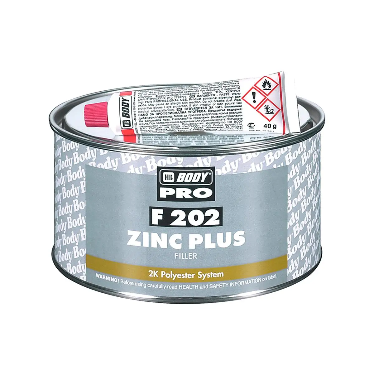 BODY PRO F202 ZINC PLUS Шпатлевка для оцинкованных поверхностей 1,8 кг. | AliExpress