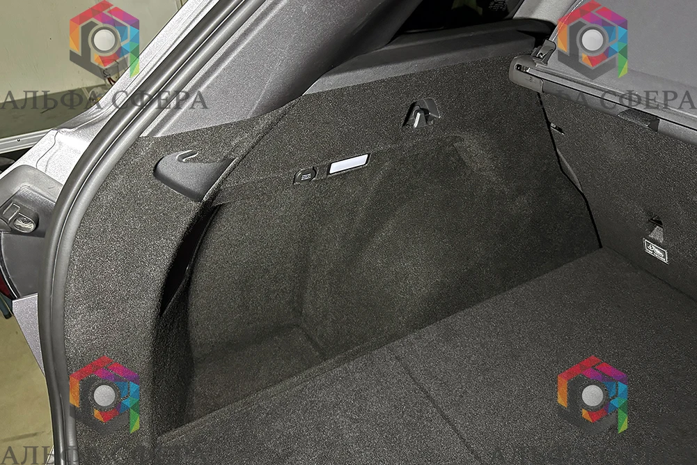 Обшивка самоклеющимся карпетом в багажник для Geely Monjaro 2022 ...