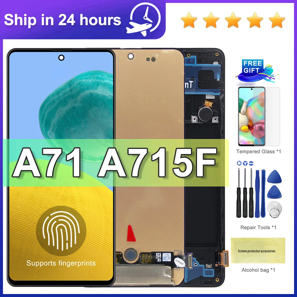 6,7 ''AMOLED для Samsung A71 4G A715 ЖК-дисплей с цифровым ...