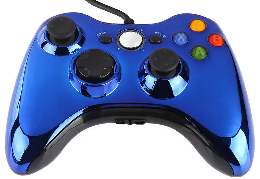 Blue Chrome Xbox 360 Controller