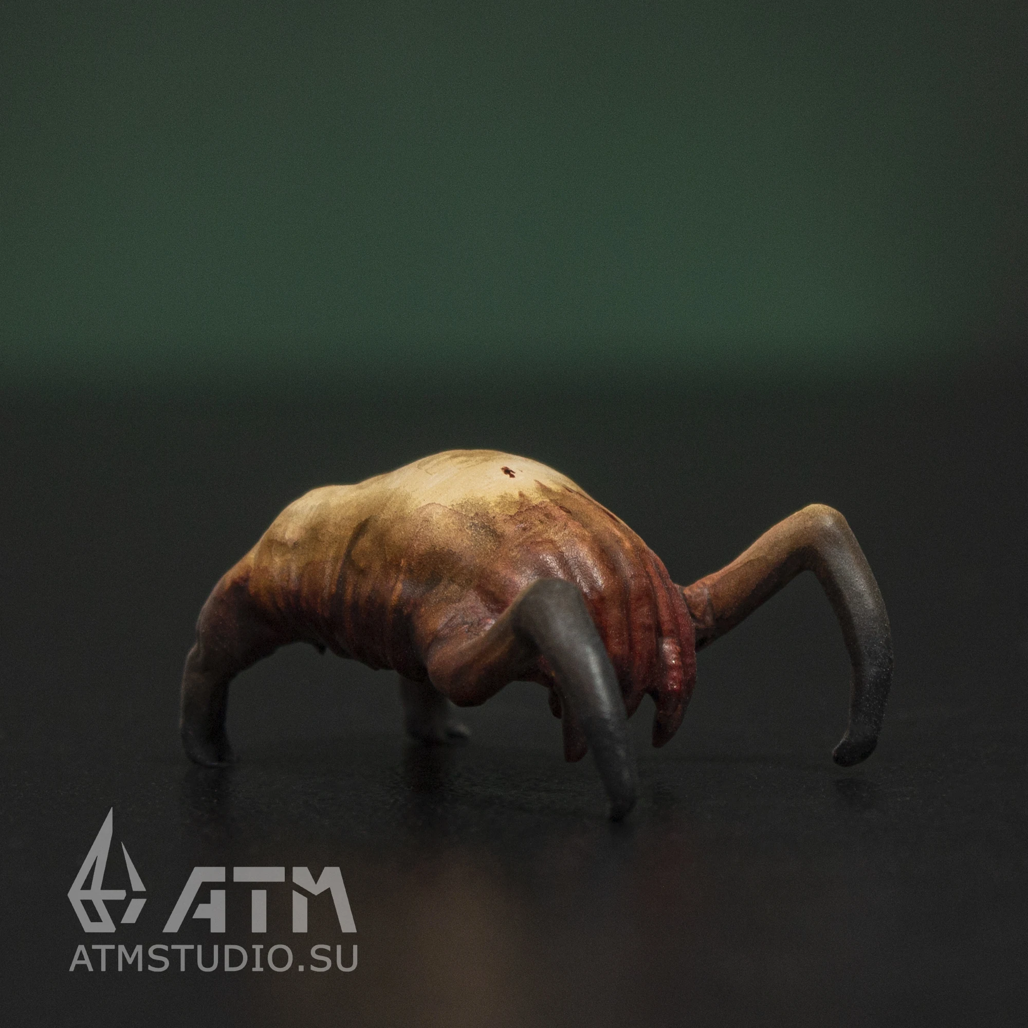 Hedcrab Metal Miniatura De La Halph Lif Headcrab Figura