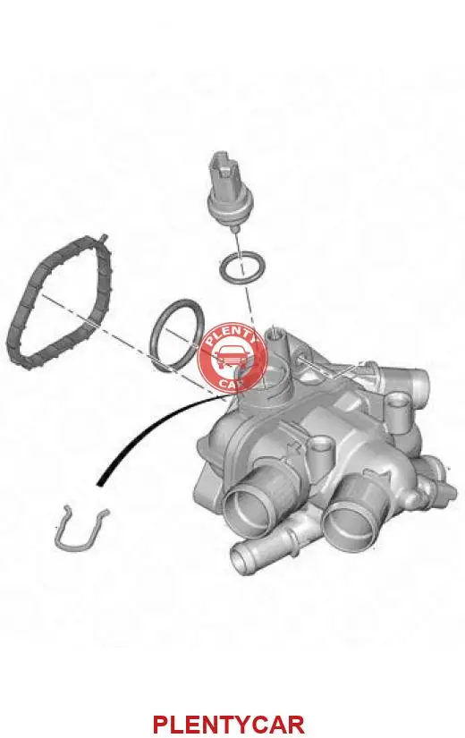 Корпус термостата ep6 Citroen / Peugeot 1336CC | AliExpress