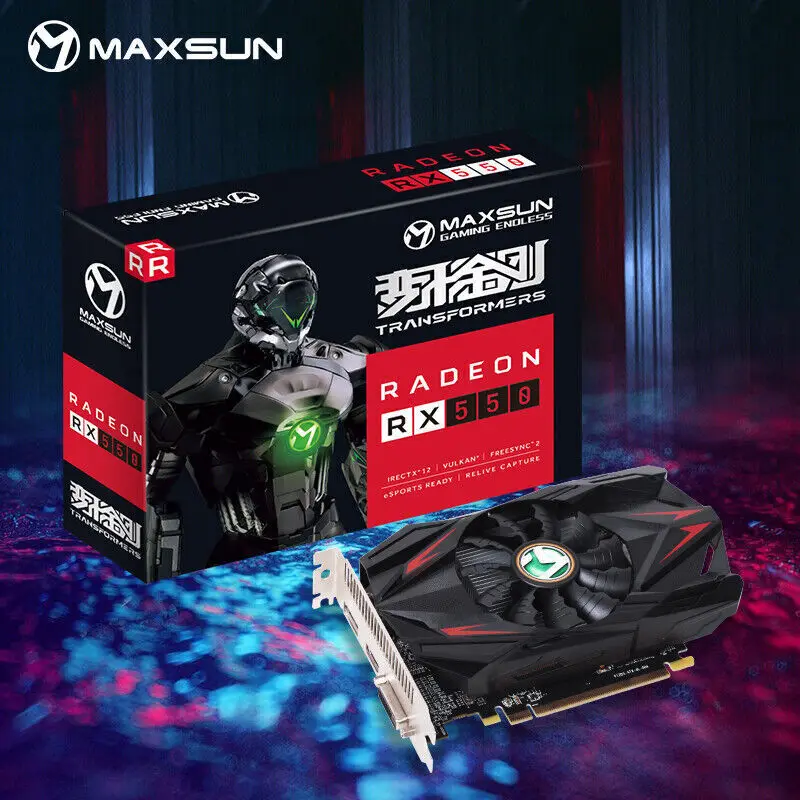 Игровая видеокарта для ПК MS-RX550 Transformer SI 4G | AliExpress