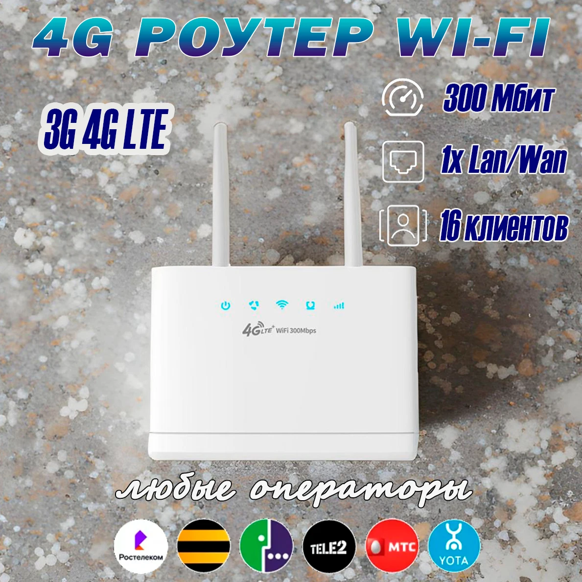 Wi-Fi-роутер R311 PRO с поддержкой 4G и слотом для SIM-карты 300Mbps ...