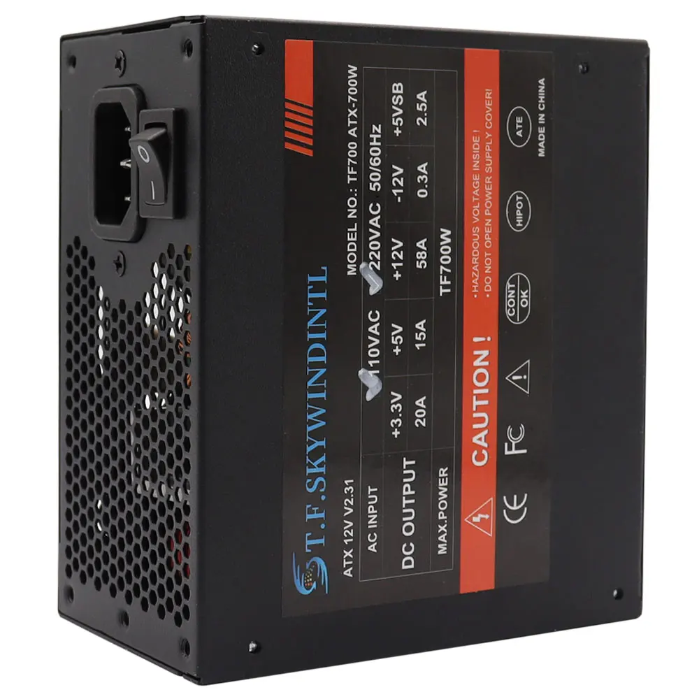 Полностью модульный блок питания SKYWINDINTL 700 Вт SFX 80 plus для ПК ...