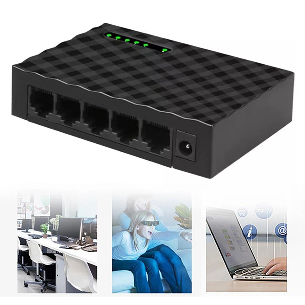 5-портовый гигабитный Ethernet 1000 Мбит/с, концентратор-ретранслятор ...