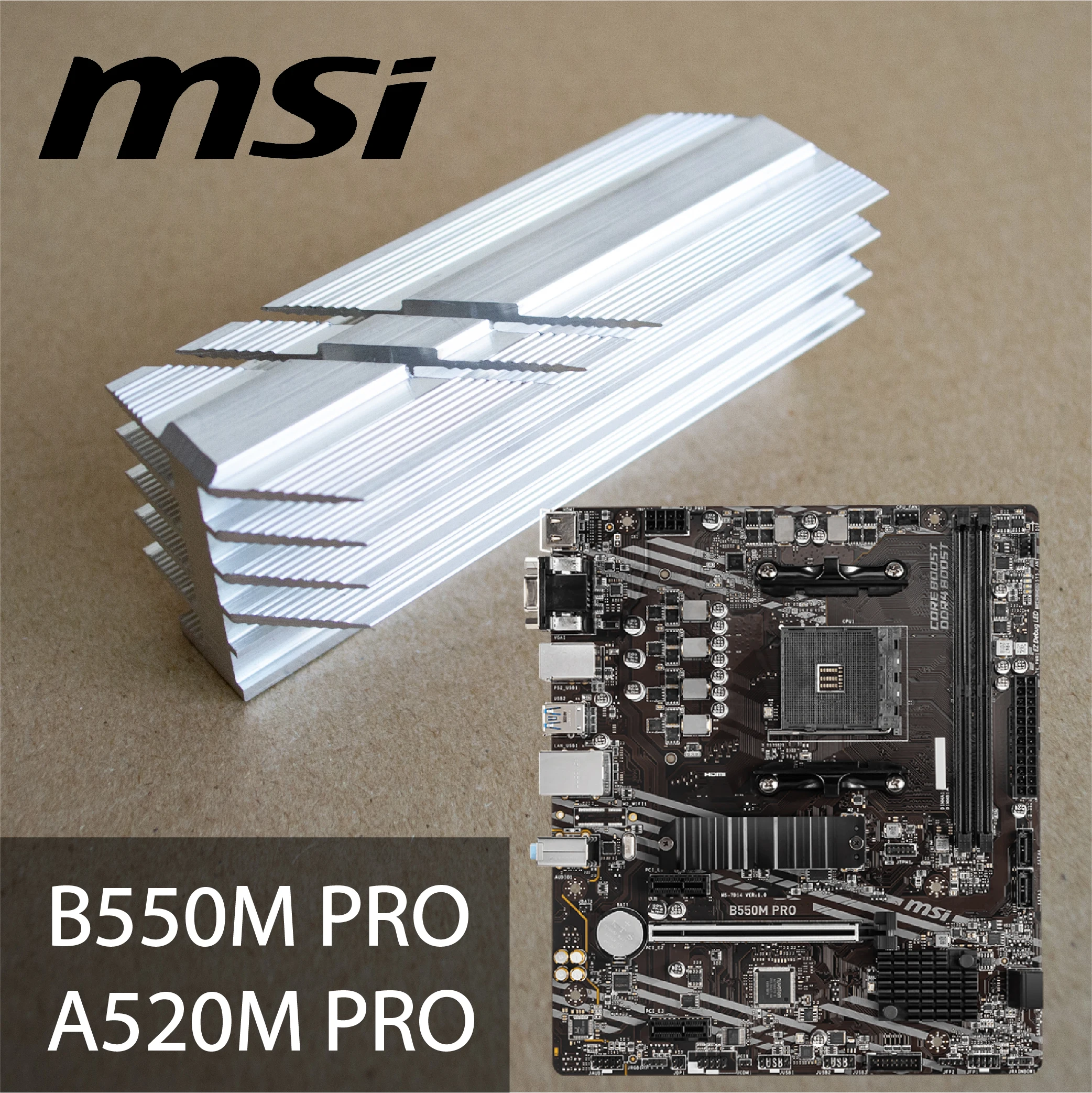 Радиатор VRM для материнских плат MSI B550M PRO, A520M PRO | AliExpress