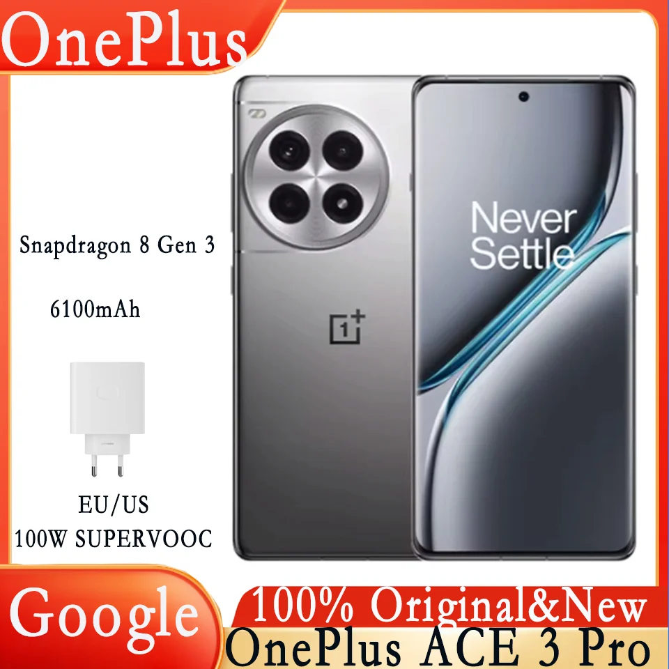 Разблокированная OnePlus ACE 3 Pro, Global ROM Snapdragon 8 Gen 3, основная камера Sony 50 МП ...