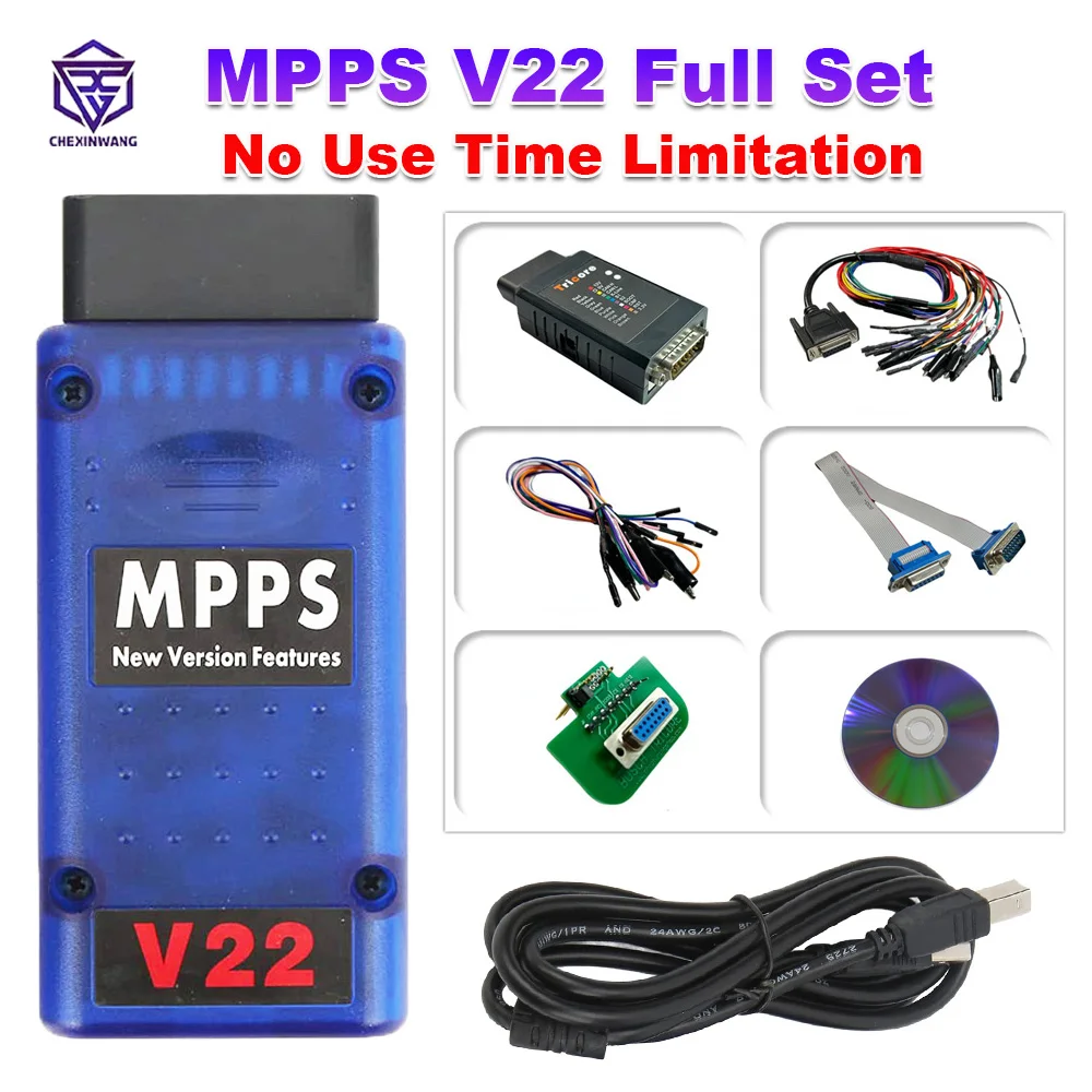 MPPS V22 полный комплект разблокировки версии MPPS Master v2.2.3.5 ECU ...