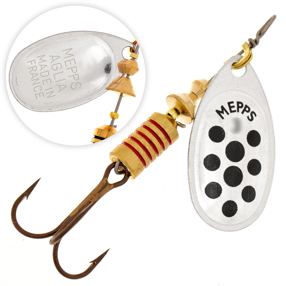 Блесна вращающиеся Mepps Aglia Pts №3 6,5гр. #NOIRS AG | AliExpress
