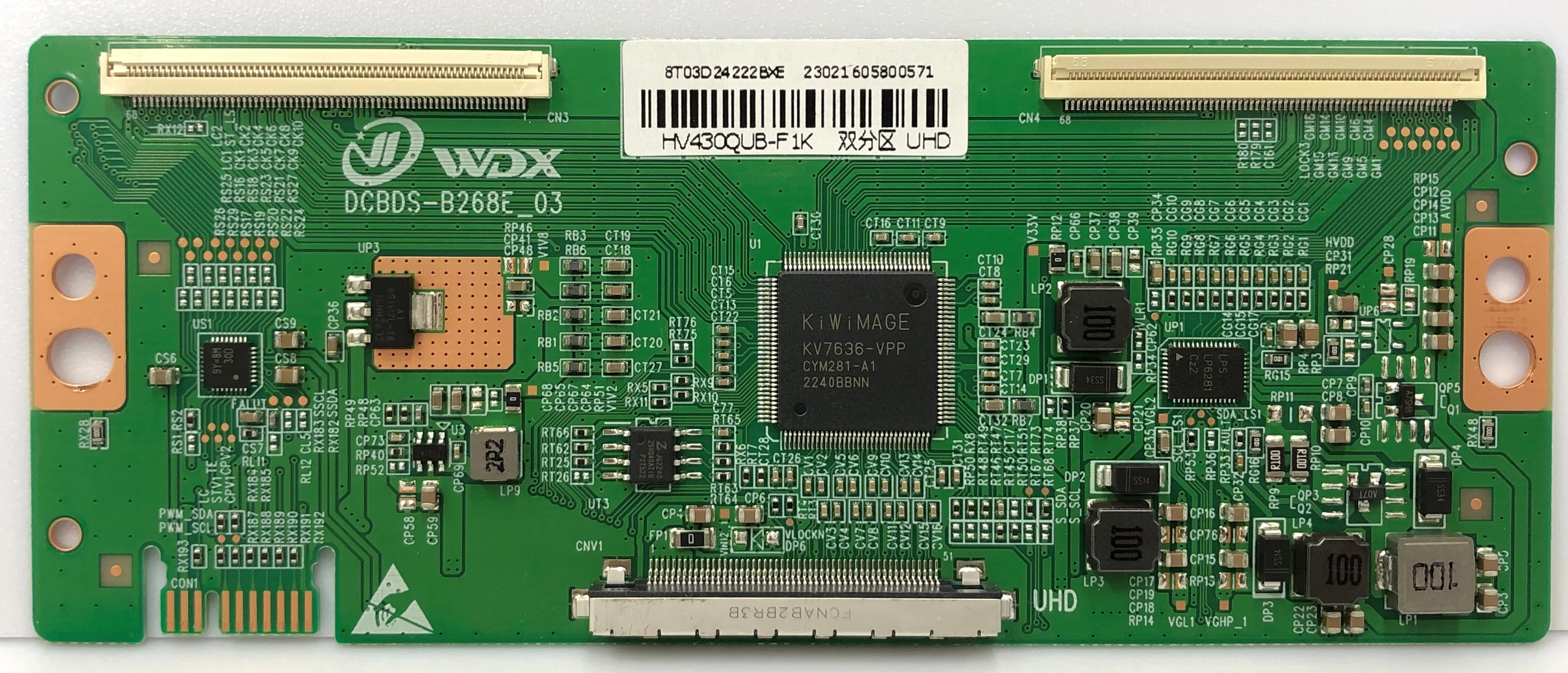 DCBDS-B268E_03 HV430QUB-F1K KV7636-VPP t-con для телевизора EVOLUTION ...