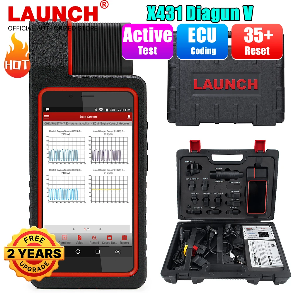 Диагностический сканер LAUNCH X431 Diagun V, профессиональные ...