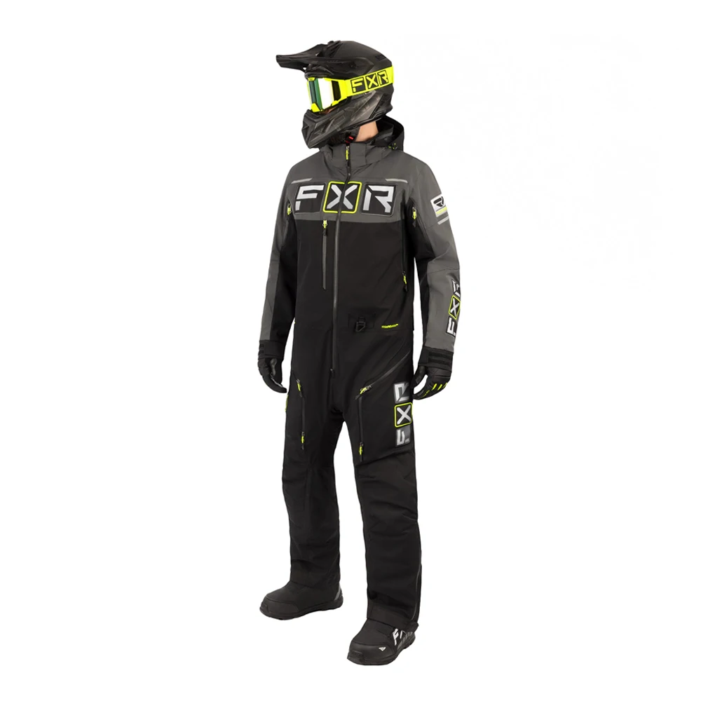 Комбинезон FXR Maverick F.A.S.T. с утеплителем Black/Charcoal/Hi Vis ...