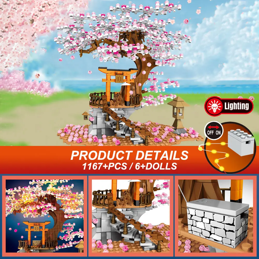 Sakura Blocks Creator City Cherry Blossom Mini Street View Japanese ...