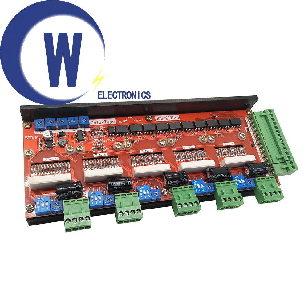 New design 5 axis 2-phase stepper motor driver 4A 128 subdivision ...
