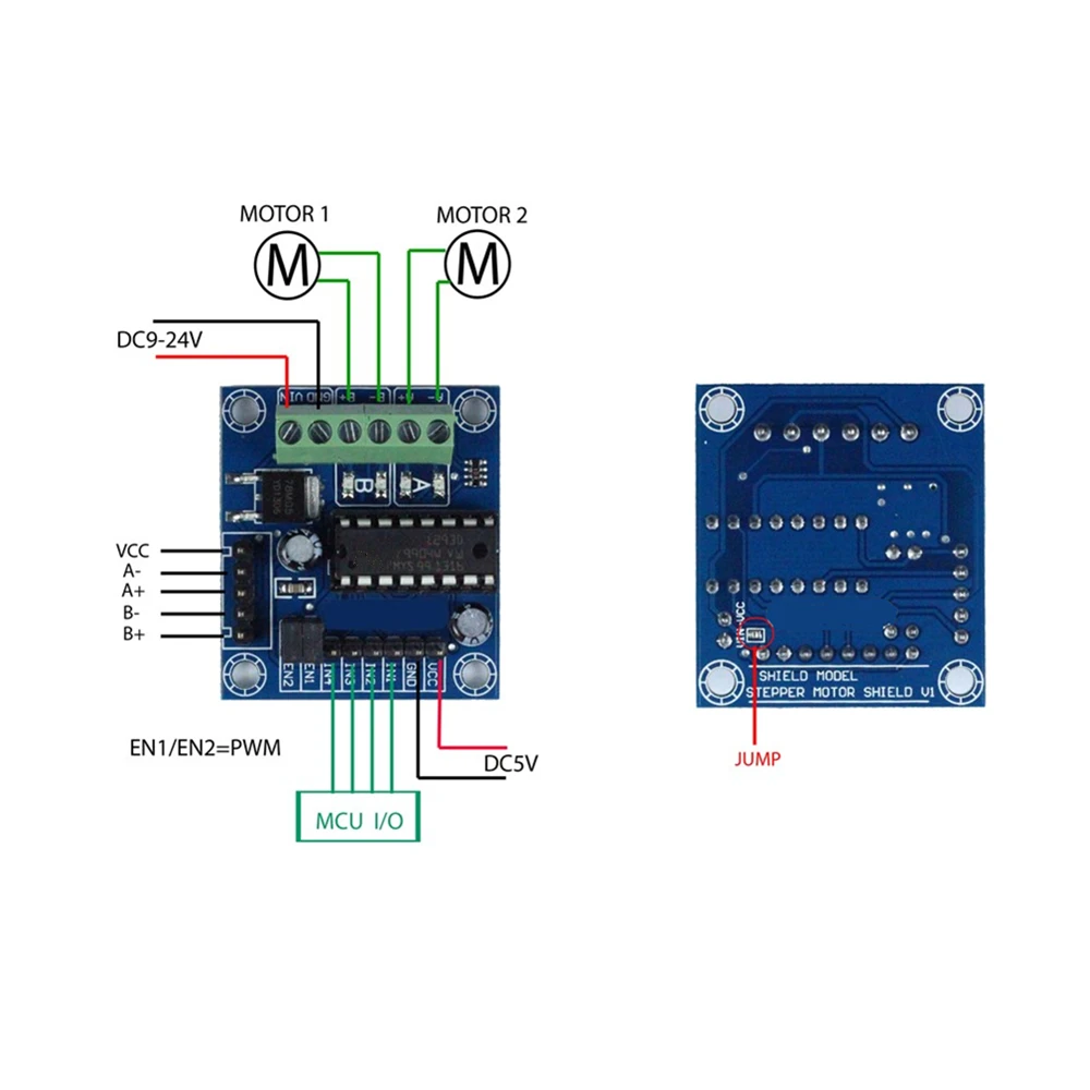 Схема l293d motor shield