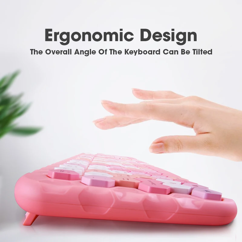 Mofii Wireless Keyboard Mouse Set Mute 104 keys Computer Gaming ...