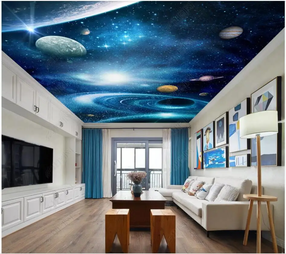 WDBH custom photo 3d ceiling murals wallpaper Fantasy universe starry ...