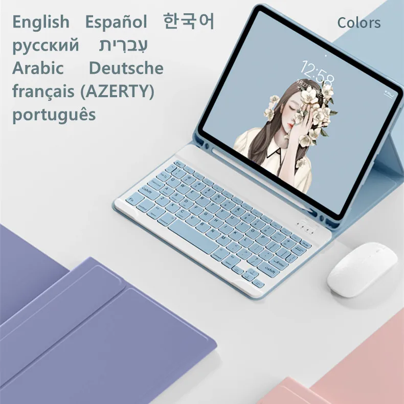 Корейский чехол с русской клавиатурой для Apple IPad Mini 6, чехол с ...