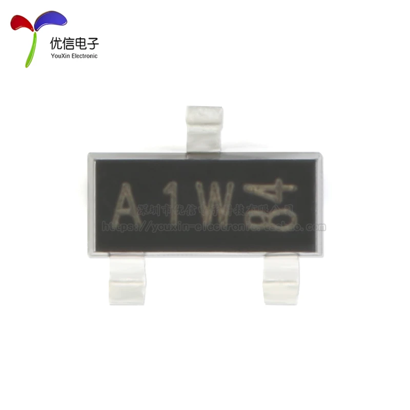 Диод переключения SMD A1W SOT-23, 90 В/215 мА, 20 шт., BAW56,215 ...