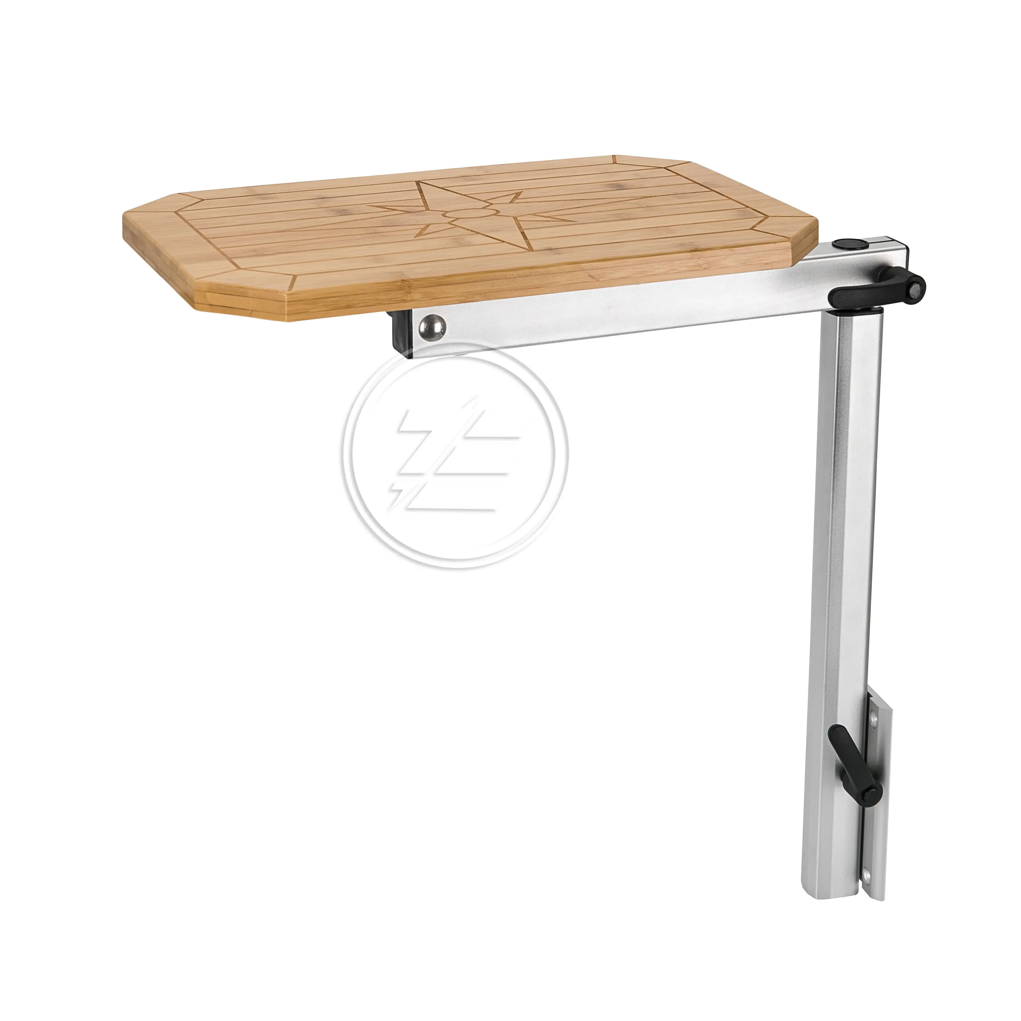 RV Adjustable Removable Table Legs Table Bamboo Coffee Laptop Table Top ...