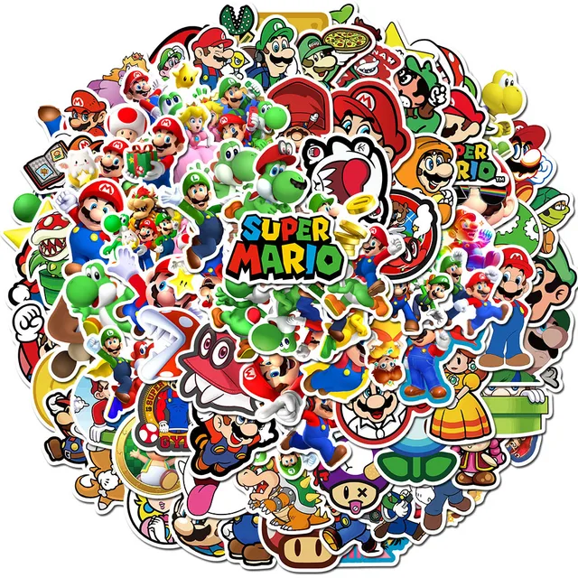 Super Mario Bros. Stickers - City Kidz Toys