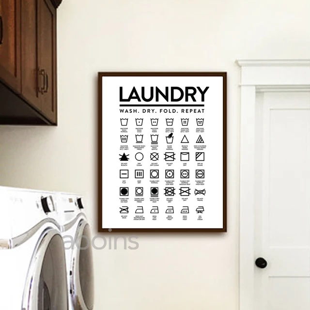Modern Laundry Room Signs