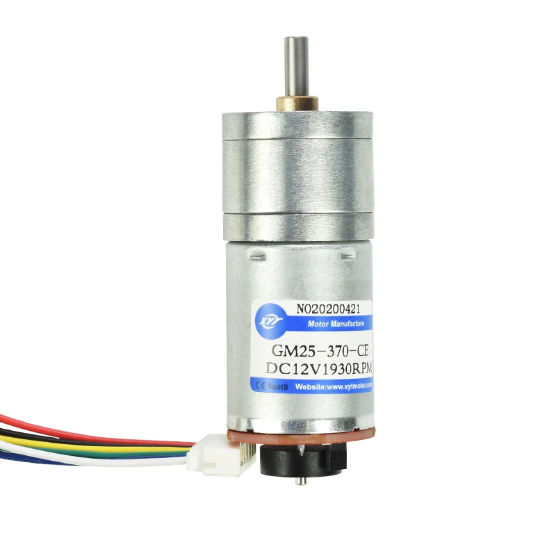 GM25-370 Micro DC Gear Motor High Power Speed Regulating Motor 6V 12V ...