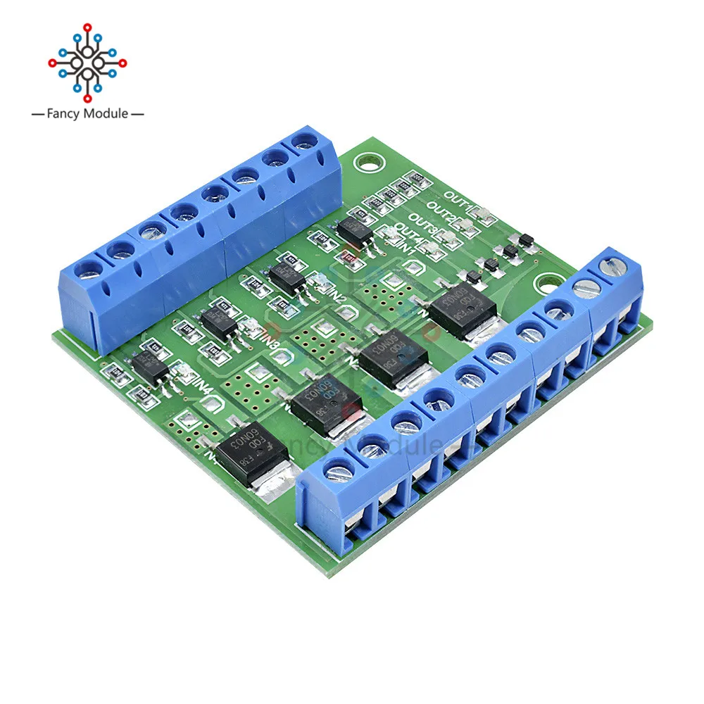 MOS Tube Optocoupler Isolation Drive Module MOS FET 4 Channels Pulse ...