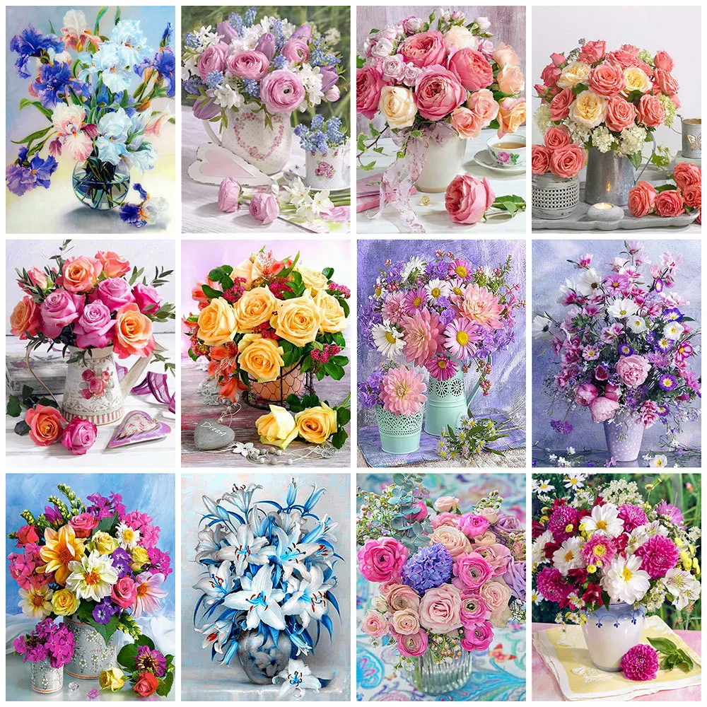 Алмазная мозаика с изображением розы | AliExpress