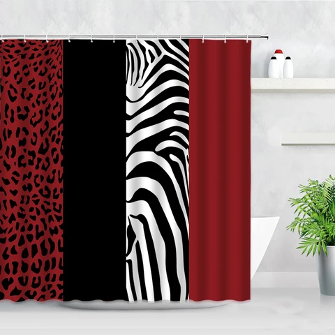 Zebra shower curtain AliExpress