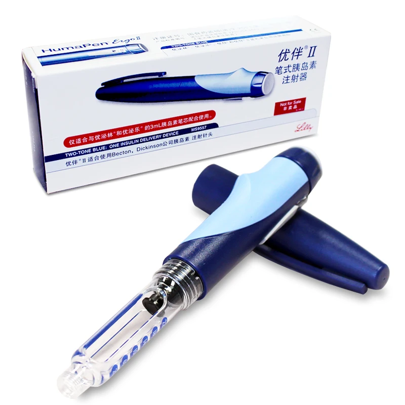 Портативный шприц Lilly Huma lancing Pen Ergo 2, инсулин ручка в форме ...